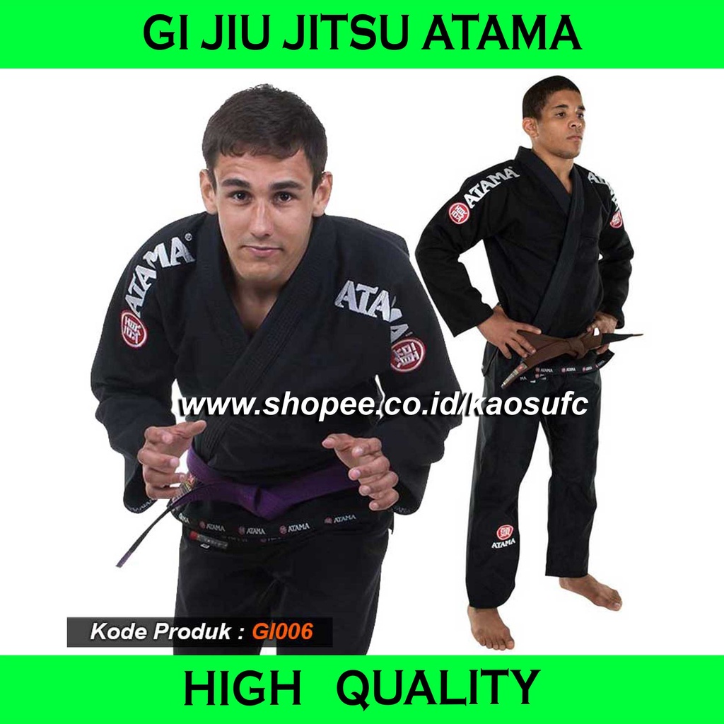 Jual GI JIUJITSU ATAMA PUTIH IMPORT PREMIUM, GI BJJ ATAMA, GI BRAZILIAN ...