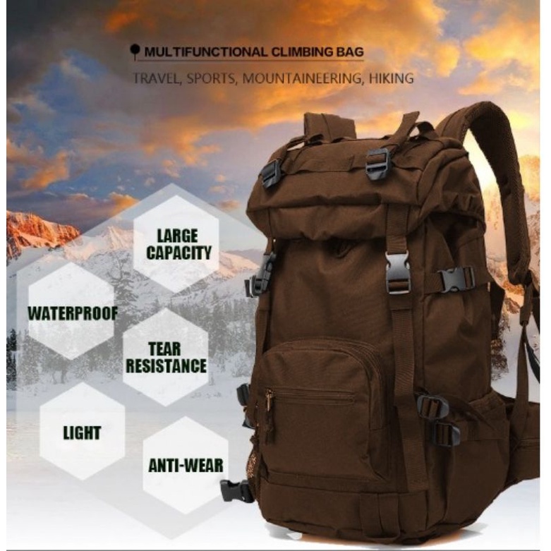 Jual Ransel Gunung 50L/ Tas Hiking / Tas Carrier Pria Outdoor ...