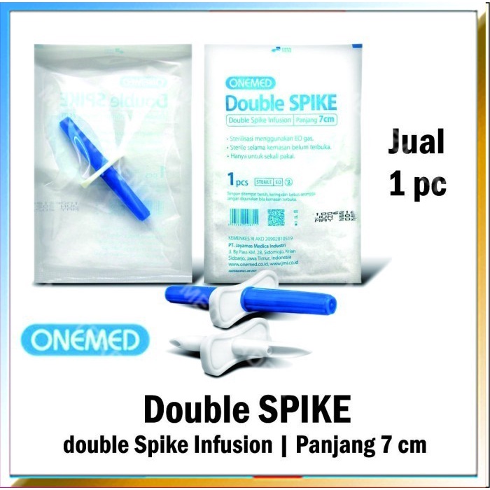 Jual Double Spike Infusion Onemed Penusuk Tusuk Botol Nacl | Shopee ...