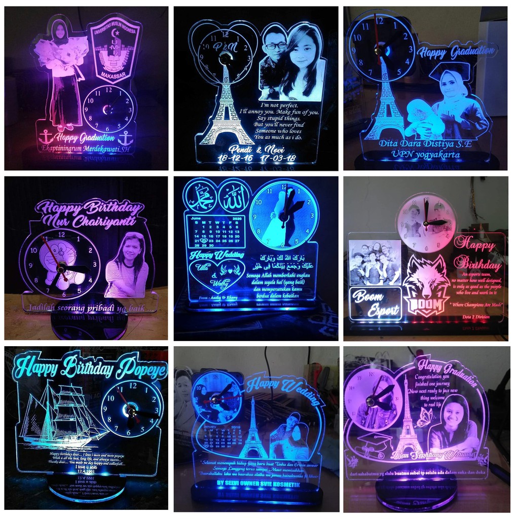 Jual Lampu Hias Akrilik Led Transparan | Shopee Indonesia