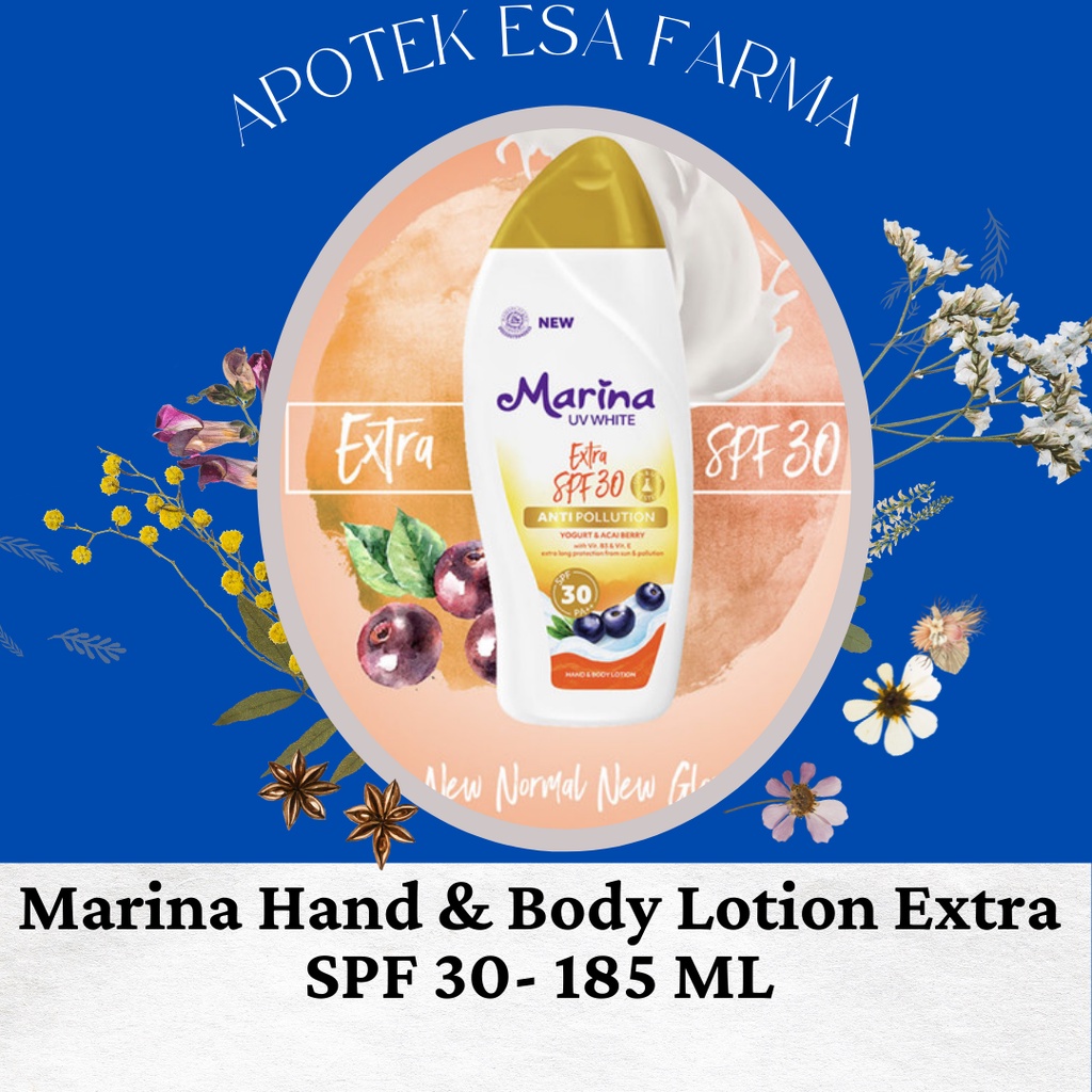 Jual Marina Hand & Body Lotion Extra SPF 30-185 ML | Shopee Indonesia