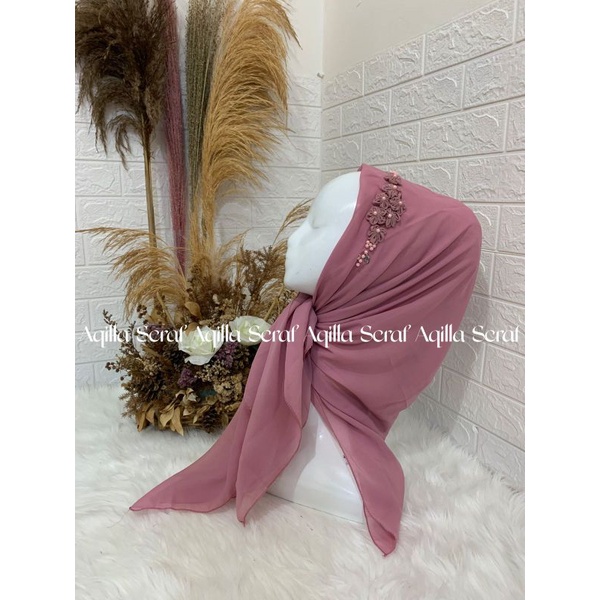 Jual Hijab Segi Empat Bunga/segi empat bando bunga/S4 bella square ...