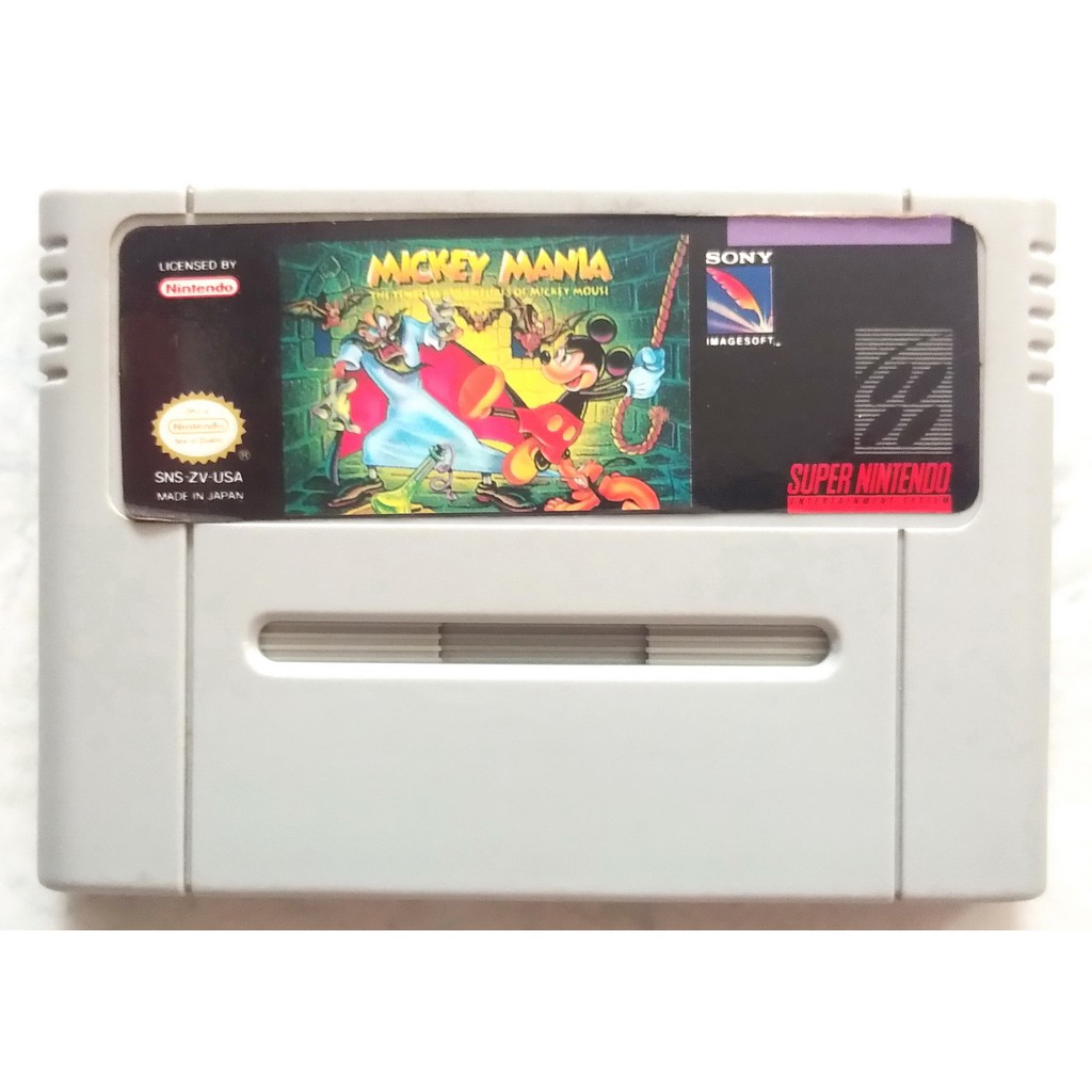 Jual Kaset SNES Super Nintendo Jadul Mickey Mania | Shopee Indonesia