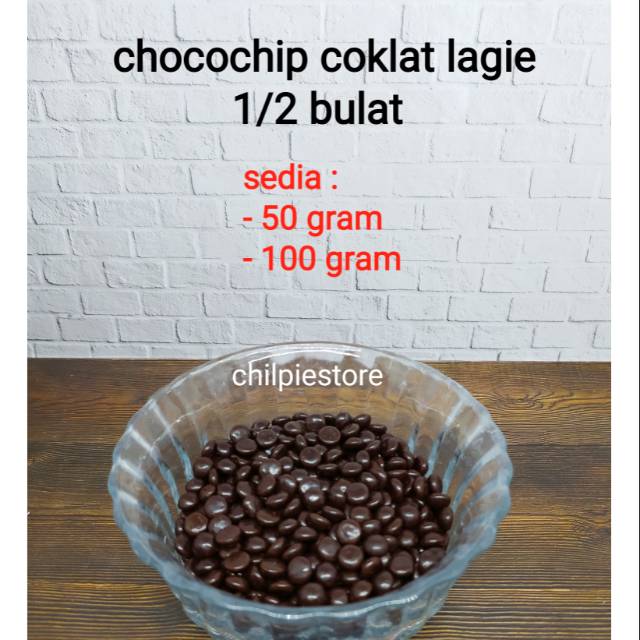 Jual Choco Chips / Chocochip coklat - choco chips coklat 1/2 bulat ...