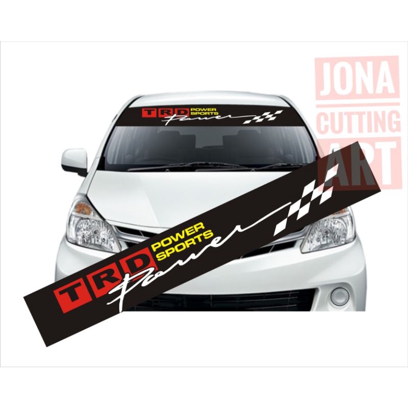 Jual Stiker cutting kaca depan mobil TRD Power | Shopee Indonesia