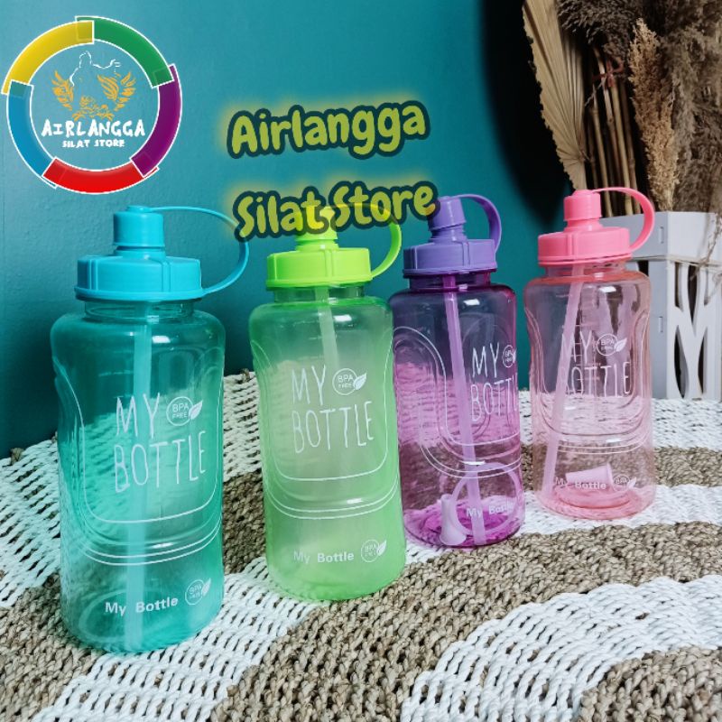 Jual Botol Jumbo olahraga 2000ML / Botol Minum Unik Ukuran Besar 2000 ...