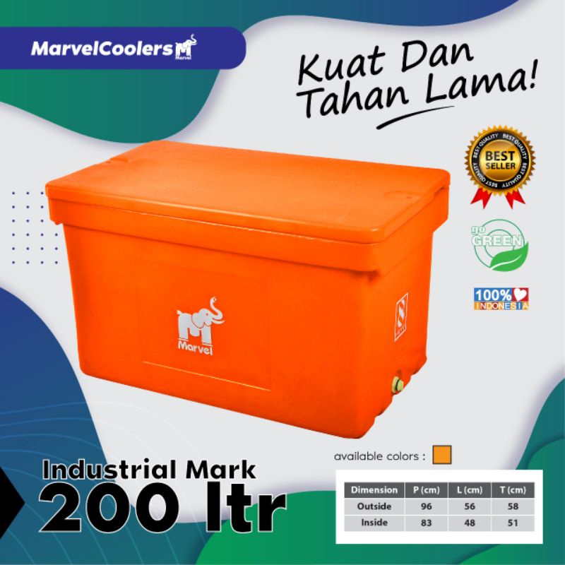 Jual Cooler Box Marvel 200 Liter/ Tempat pendingin ice box/ Cool Box ...