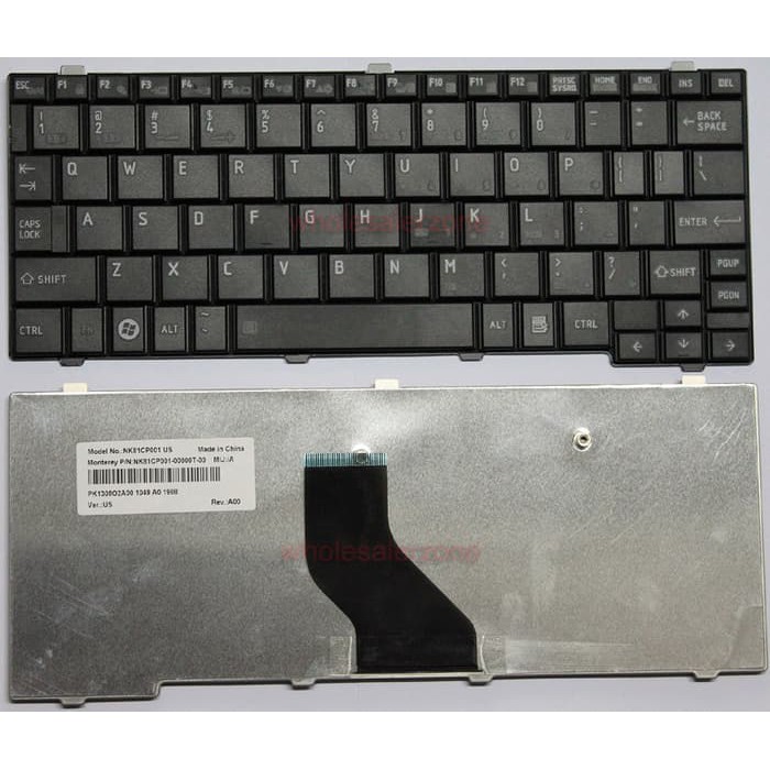 Jual Keyboard Laptop toshiba mini NB500 NB505 NB510 NB520 NB200 NB205 ...