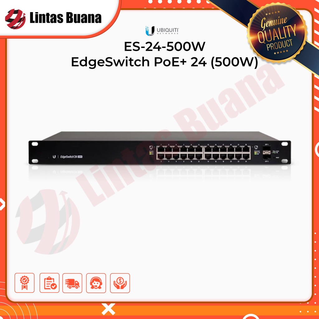 Jual Ubiquiti EdgeSwitch 24Port Gigabit Poe ES-24-250W / UBNT ...