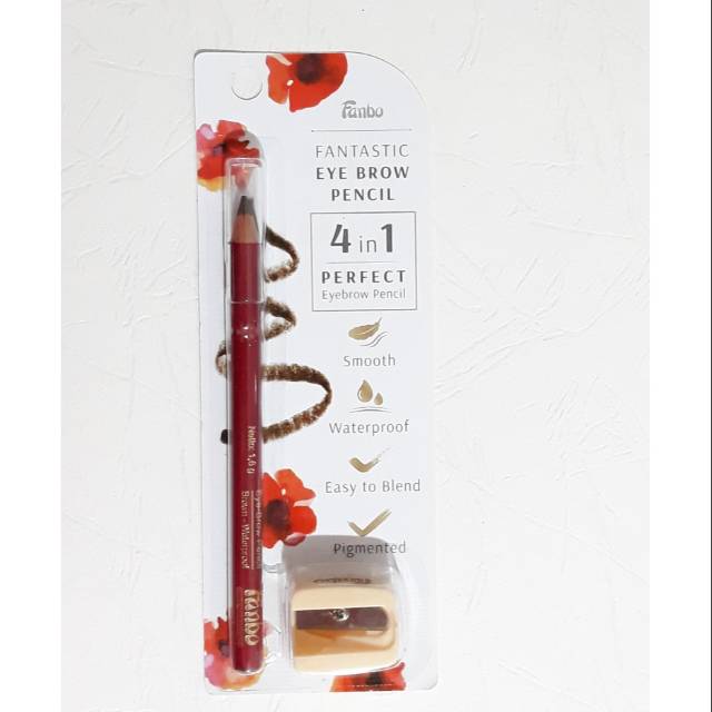 Jual Fanbo fantastic Eye Brow pencil (Brown) | Shopee Indonesia