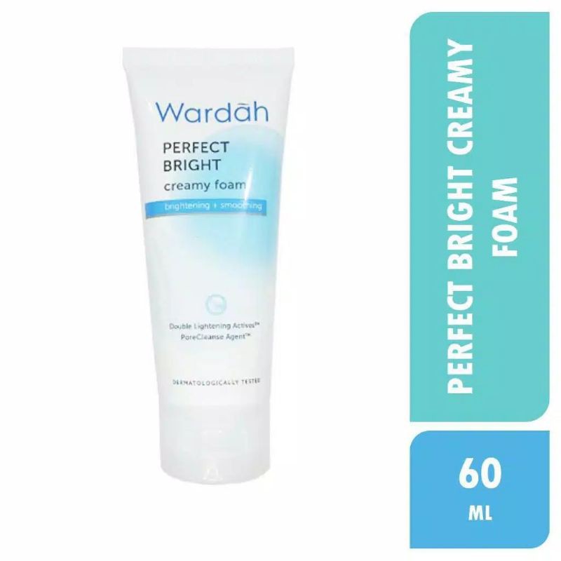 Jual Wardah Perfect Bright Creamy Foam 60 mL (BIRU) | Shopee Indonesia
