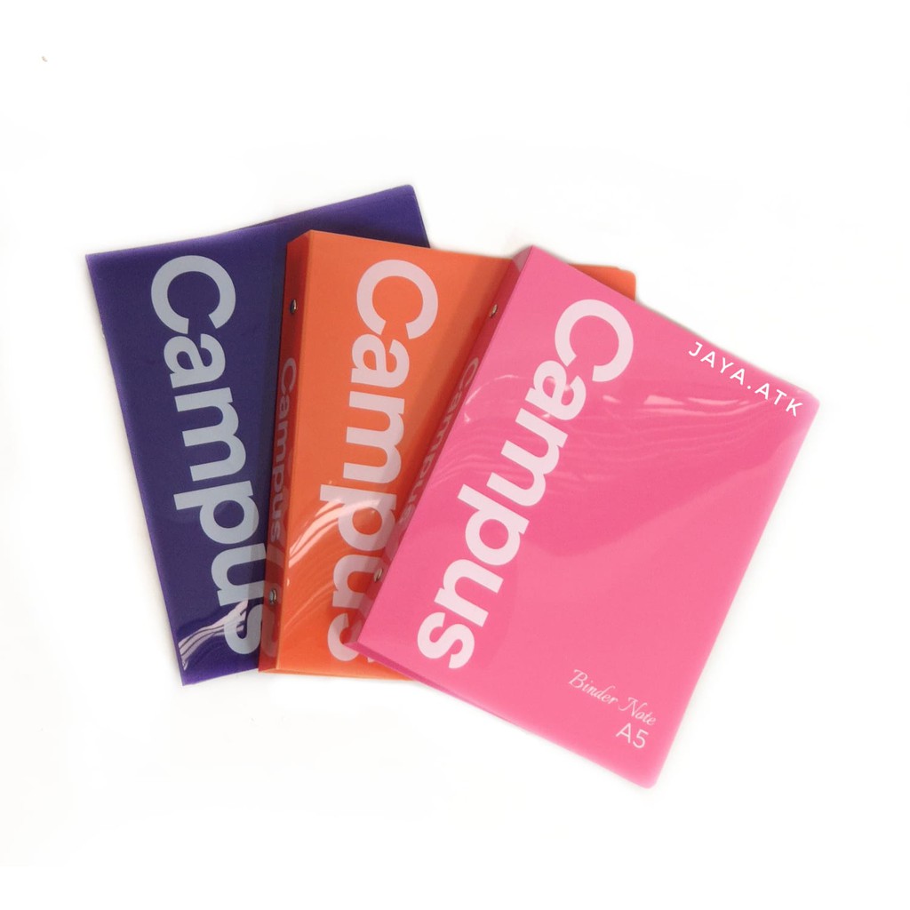 Jual BINDER NOTE MAP BUKU RING A5 20 RING BESI CAMPUS POLOS WARNA LOOSE LEAF NOTEBOOK | Shopee ...