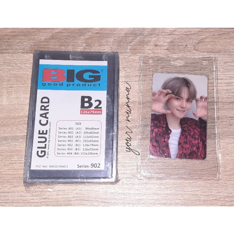 Jual TOPLOADER ID Card Mika B2 Name Tag Glue Card Holder Photocard ...