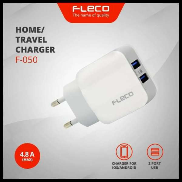 Jual CHARGER FLECO FLC F-050 HANDPHONE TRAVEL CHARGER MICRO + 2 PORT ...