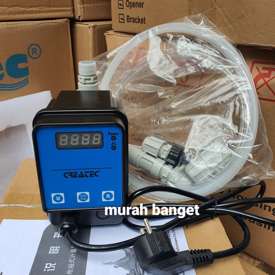 Jual Dosing Pump Createc seri E0701 7bar 1L/jam 220v/1phase /50hz 6x4mm ...