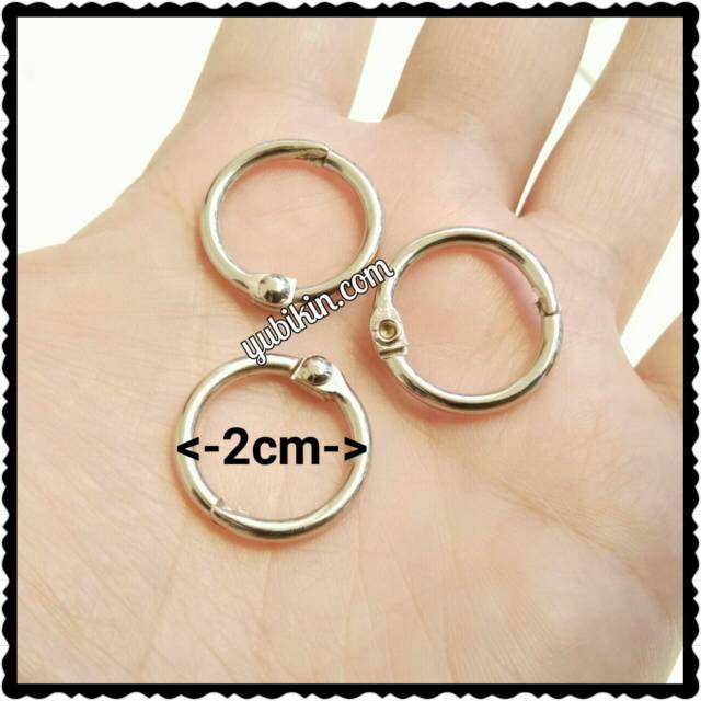 Jual 12 Piece Ring Buka Tutup Diameter Luar 2cm, Dalam 1,6cm Warna ...