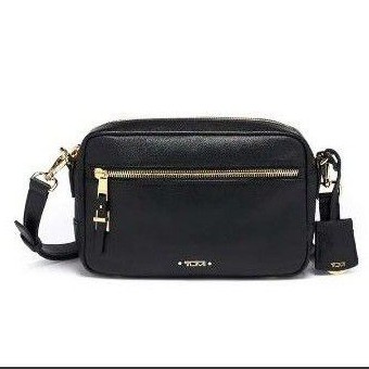 Jual TAS Tumi Voyageur Florence Crossbody Leather Sling Bag Black ...