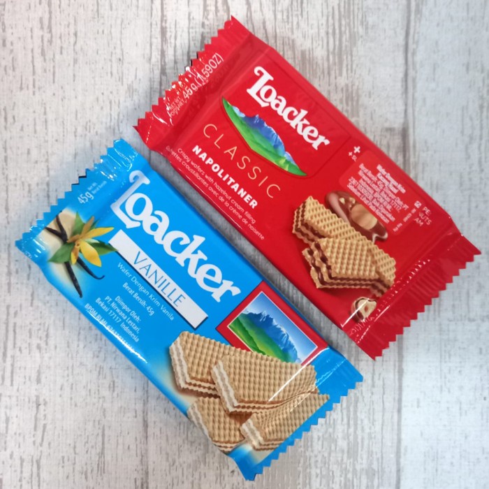 Jual TBS.ID-WAFER LOACKER VARIANT VANILLE, COCOA MILK, MILK 45GR ...