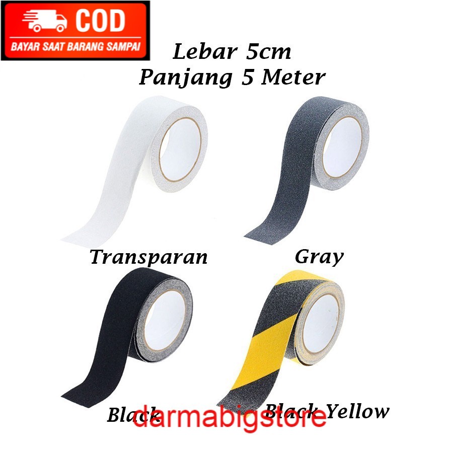 Jual Lakban Anti Slip Lakban Lantai Anti Licin Lakban Safety Grip 5CM X 5 Meter | Shopee Indonesia
