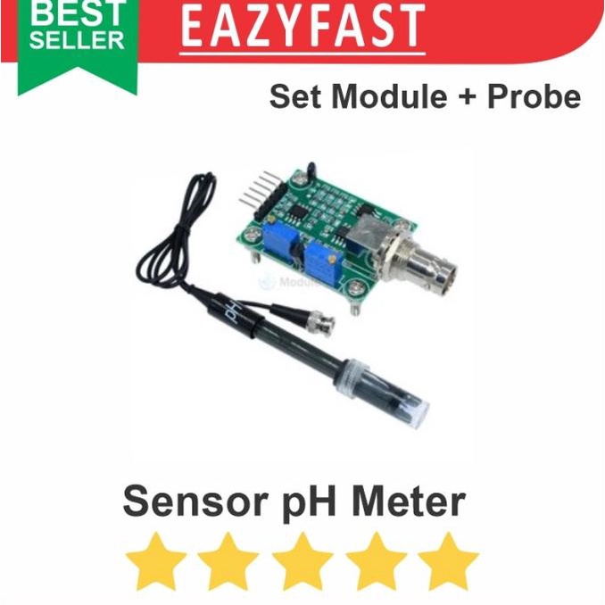 Jual Sensor Probe pH meter Arduino Module Kit Set Electrode 4502C ...