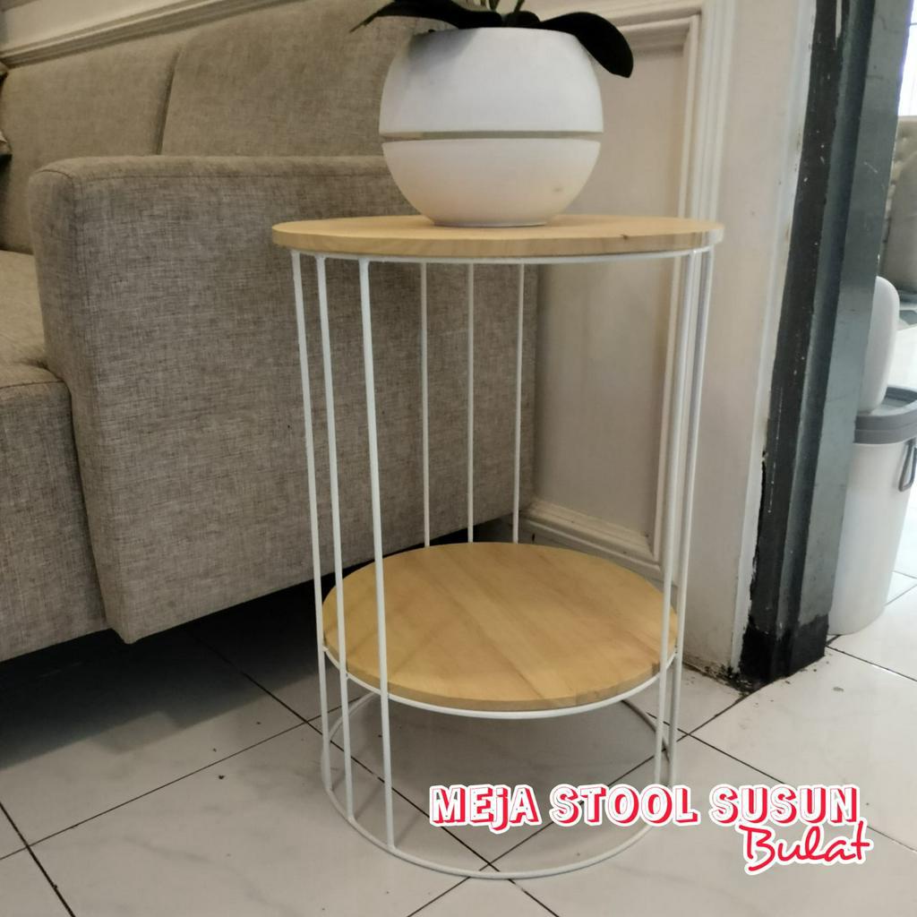 Jual meja stool susun bulat | meja kopi minimalis | Shopee Indonesia