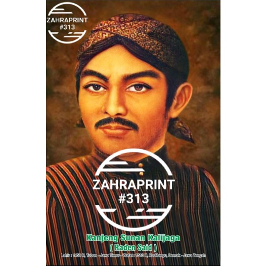 Jual Poster Photo Foto Sunan Kalijaga / Syeikh Raden Said | Laminating ...