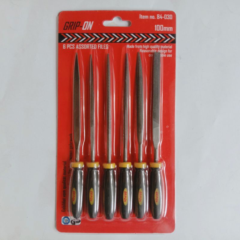 Jual Grip On Kikir Besi Set 6 Pcs 4 Inch 100 mm - Assorted Files Set ...