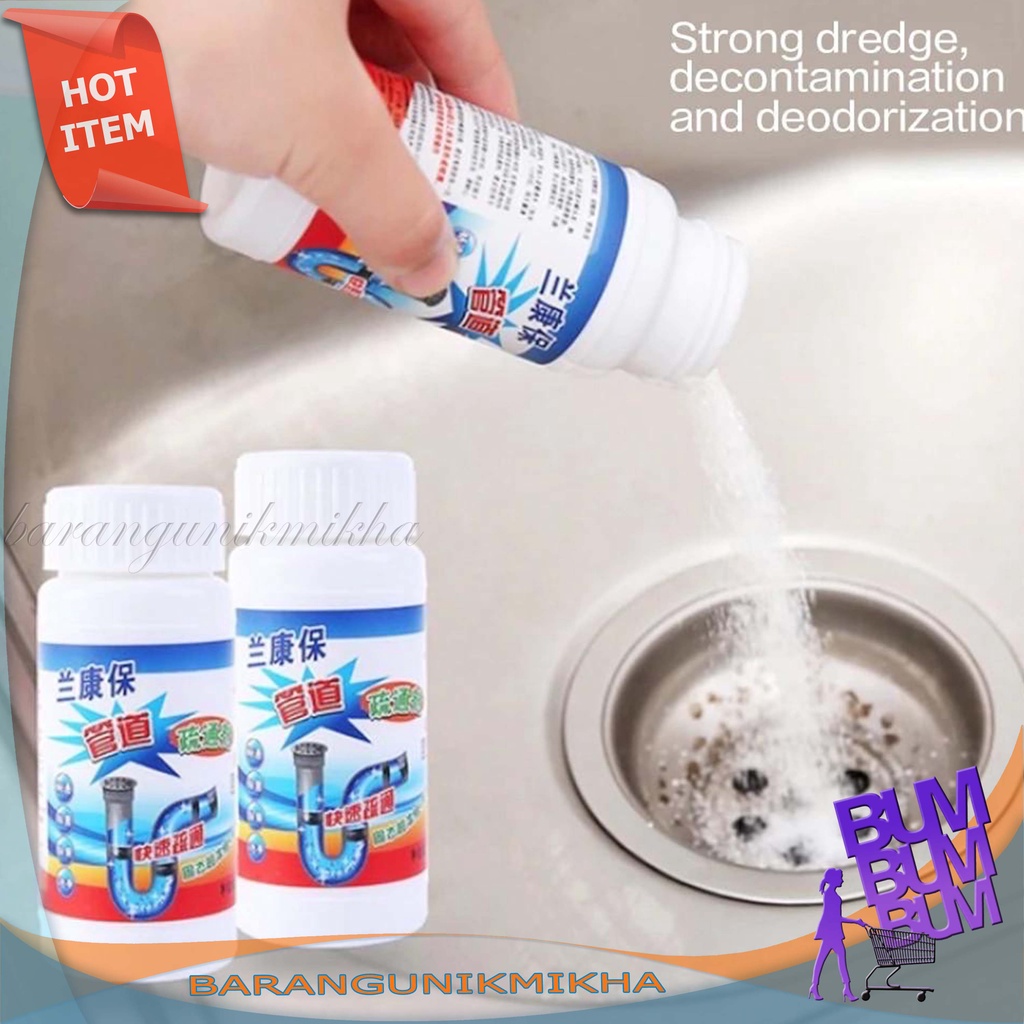 Jual Serbuk Bubuk Anti Sumbat Pipa Pembersih Saluran Air Toilet ...