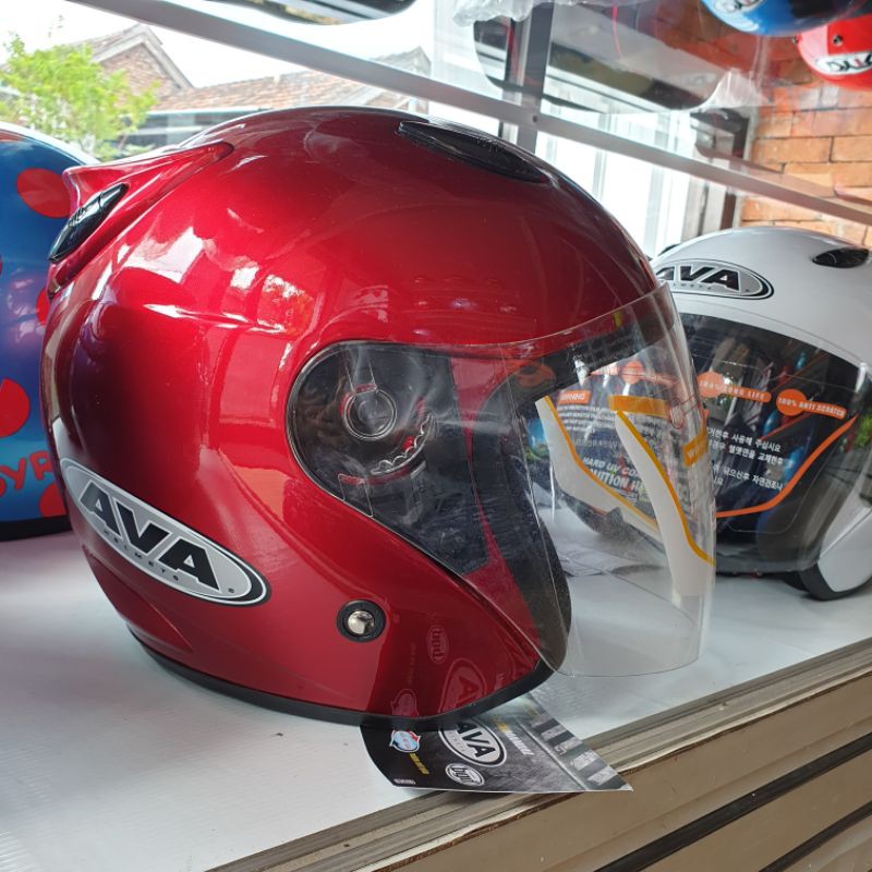 Jual Helm AVA model centro warna polos | Shopee Indonesia