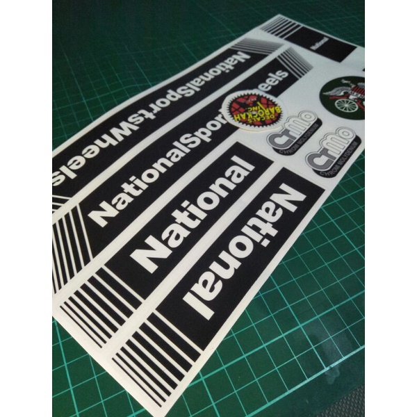 Jual decals/decal/stiker/sticker set bmx NSW national | Shopee Indonesia