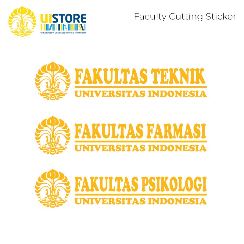 Jual UI STORE | Cutting Sticker Fakultas UI | Official Merchandise Of ...