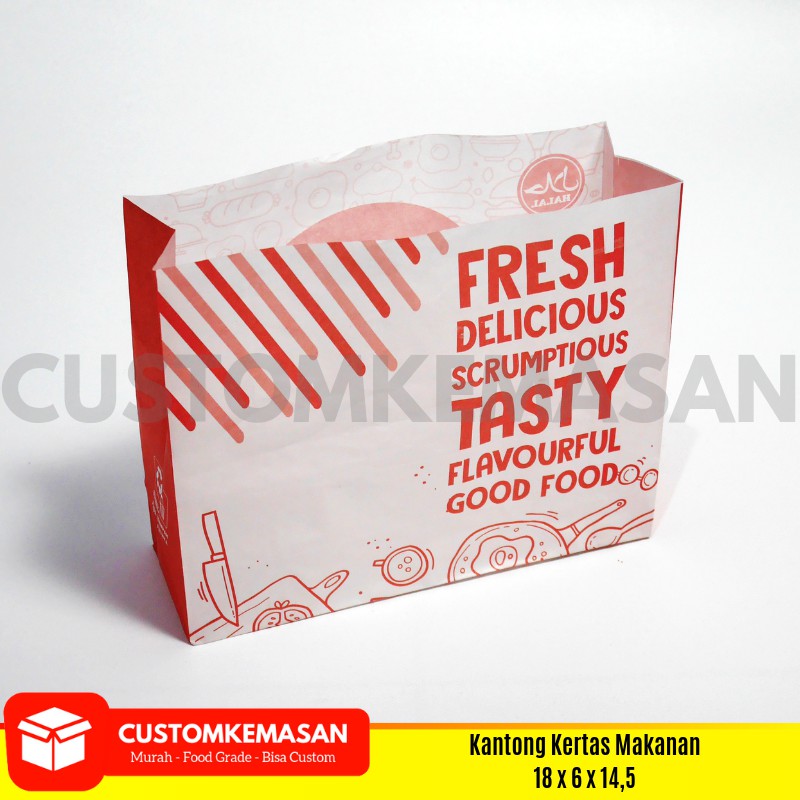Jual Kantong Kertas Roti, Kemasan Hot Dog, Kemasan Kertas Roti, Kantong ...