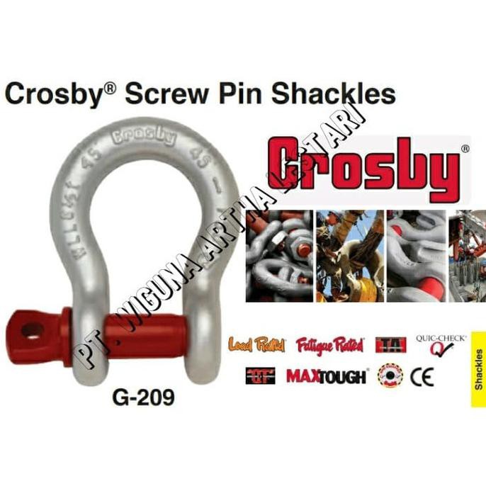 Jual Crosby G-209 Screw Pin Shackle 3/8 (1 Ton) | Shopee Indonesia
