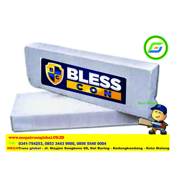 Jual Bata Ringan Blesscon di Malang - Bata Hebel AAC Berkualitas - bata ringan murah | Shopee ...