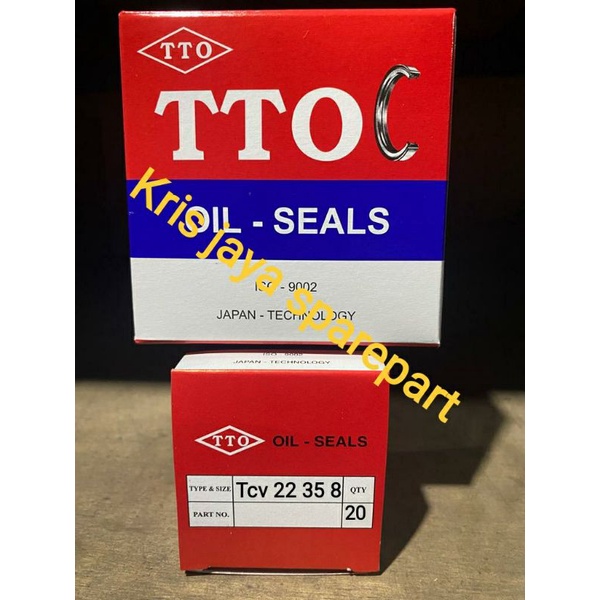 Jual Oil seal seri Tcv 22 35 8 tto, Tc4y 19,5 34,6 6,4 tto, Tci 44,45 ...