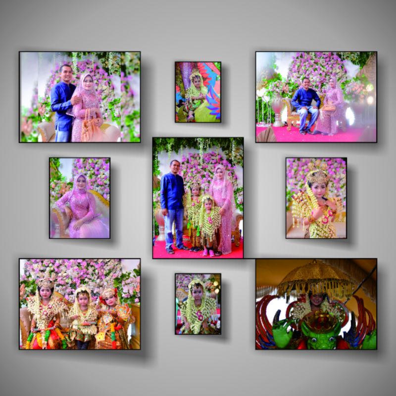 Jual Cetak foto + bingkai MDF 15 x 20 / Cetak Foto UK 6R + Media Papan ...