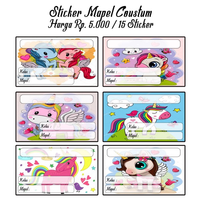 Jual STICKER BUKU MAPEL | Shopee Indonesia