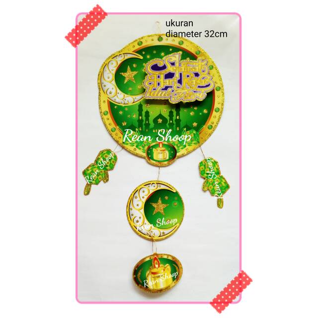 Jual Hiasan banner baner dekorasi pernak pernik lebaran selamat hari ...