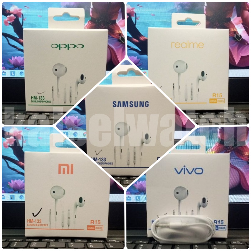 Jual HEADSET ORIGINAL SUPERBASS STEREO DENGAN BOX HANDSFREE EARPHONE ...