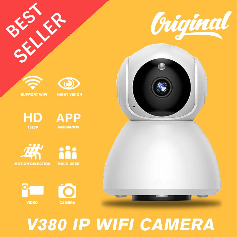 Jual IP Camera CCTV V380 SNOWMAN WIFI HQ7S 1080 HD Wirelsss 360° View ...
