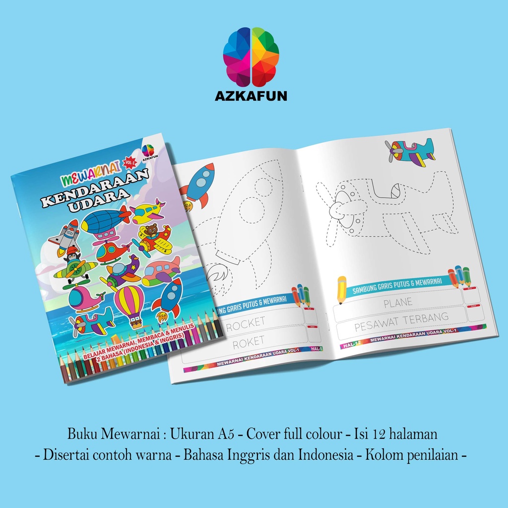 Jual BUKU MEWARNAI VOL 1 Full colour - buku mewarnai anak | Shopee ...