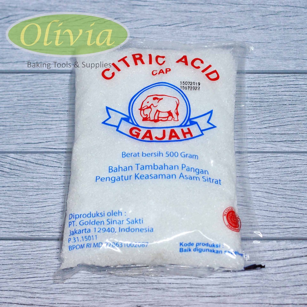 Jual Citric Acid Cap Gajah Citrun Sitrun 500Gr | Shopee Indonesia