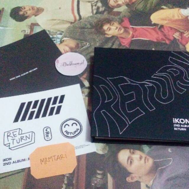 Jual Album IKON Return (black ver.) + sticker | Shopee Indonesia