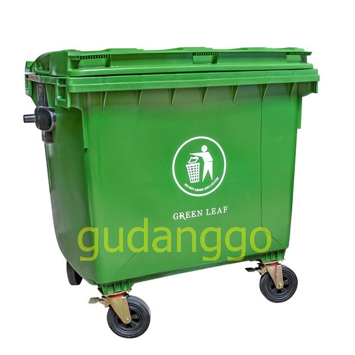 Jual Tempat Sampah BIO 1100 Liter 2307 Greenleaf Dustbin Roda Jumbo Besar | Shopee Indonesia
