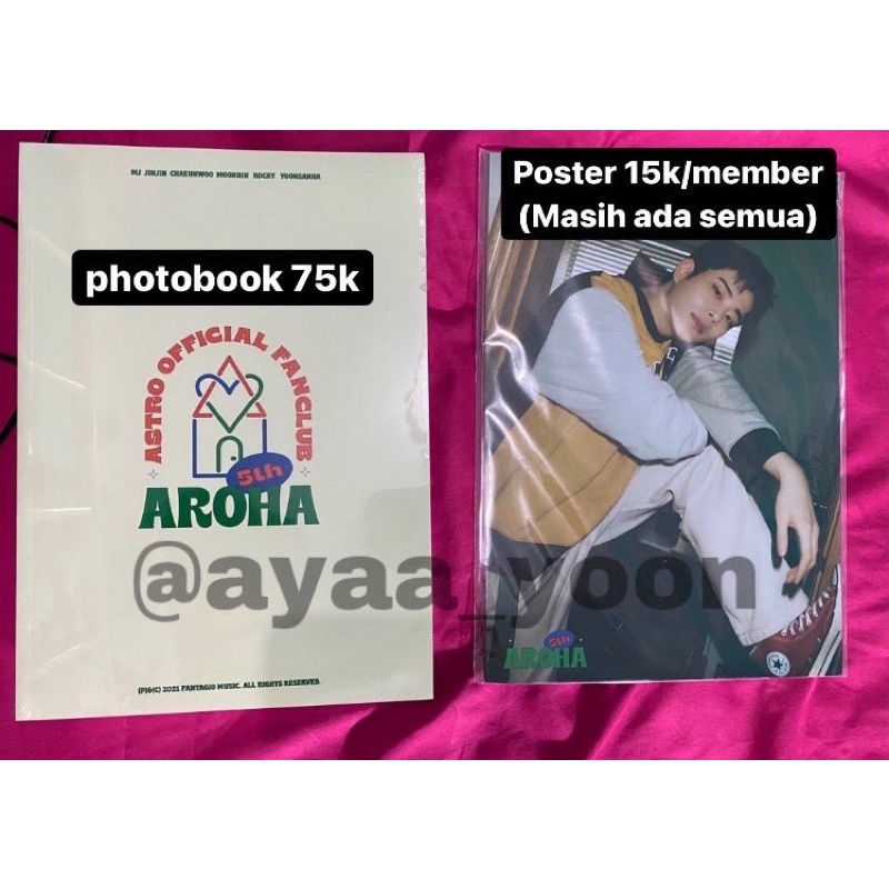 Jual Official photobook dan mini poster 5th Gen Aroha (Astro) | Shopee Indonesia