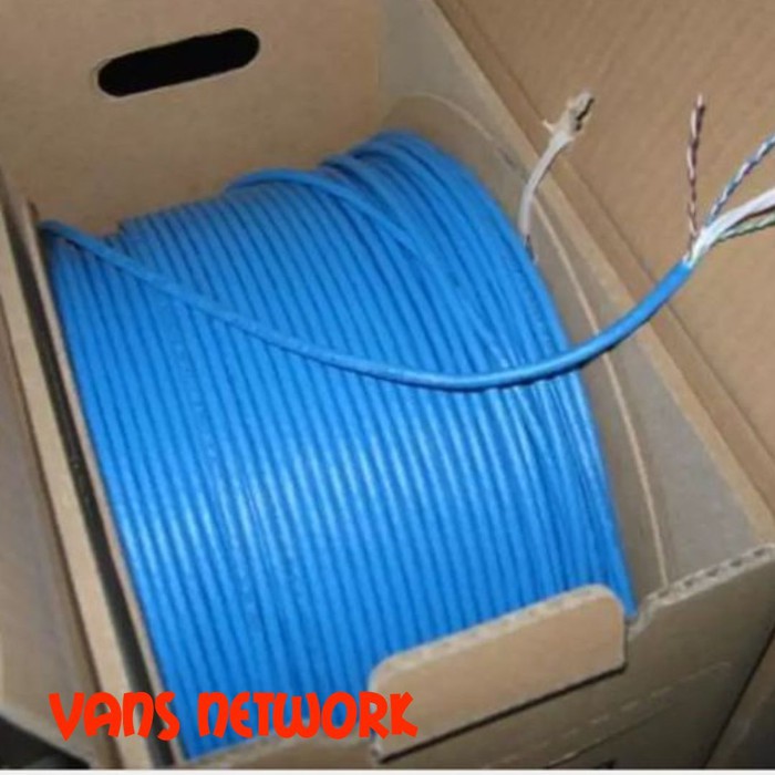Jual Kabel LAN UTP CAT 6 Commscope Meteran / Kabel UTP AMP Cat6 BLUE ...