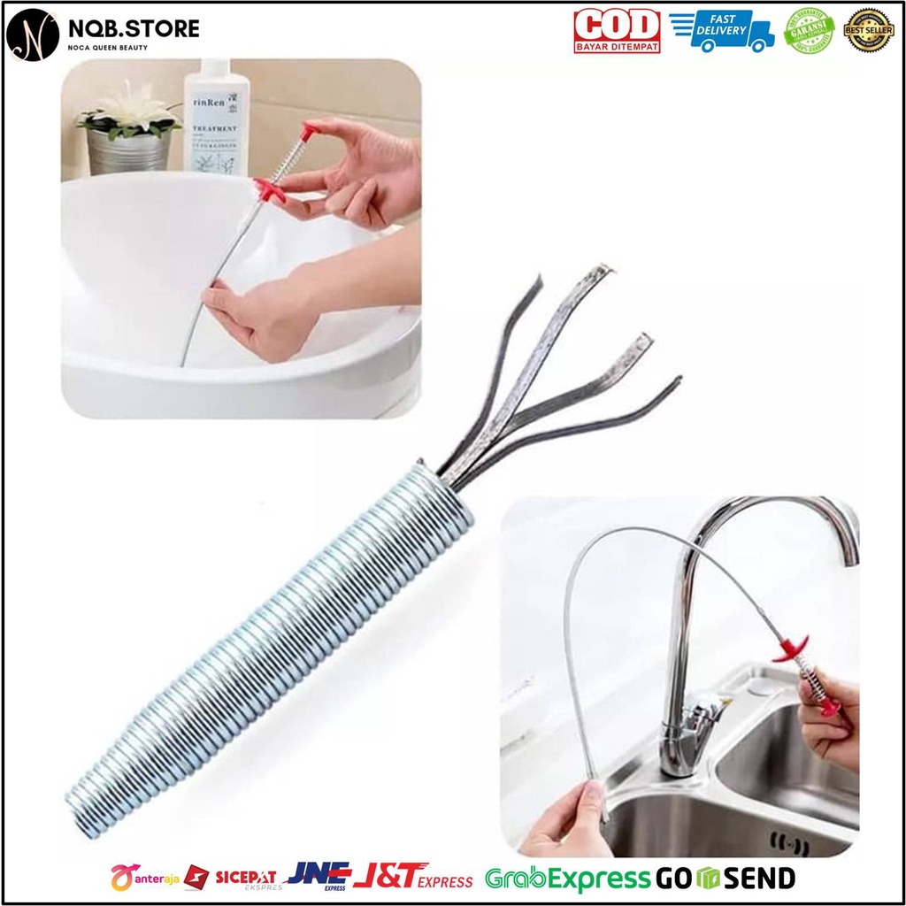 Jual NQB - KAWAT Panjang Pembersih Saluran Wastafel JEPIT - Alat Capit Pembersih Pipa Mampet ...