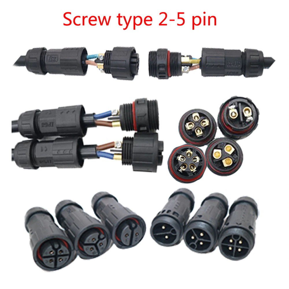 Jual 1pcs M19 Assembled Waterproof Electrical Cable Connector Plug Socket Connectors 2 3 4 5 6 7 ...