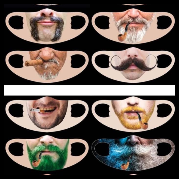Jual 3D Wajah Orang - Masker Scuba Printing Kain Fashion Pria Wanita ...