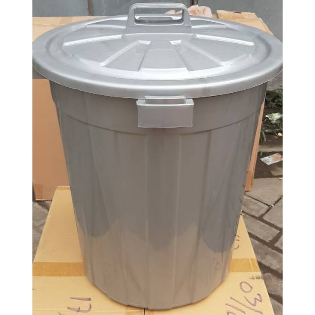 Jual Tong Plastik Jumbo 80 L (Silver) | Shopee Indonesia